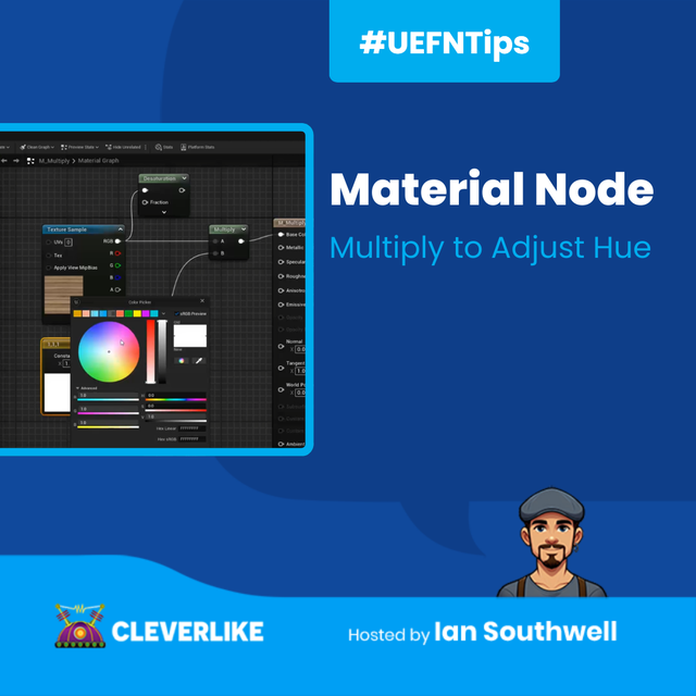Material Node - Multiply to Adjust Hue | Community tutorial