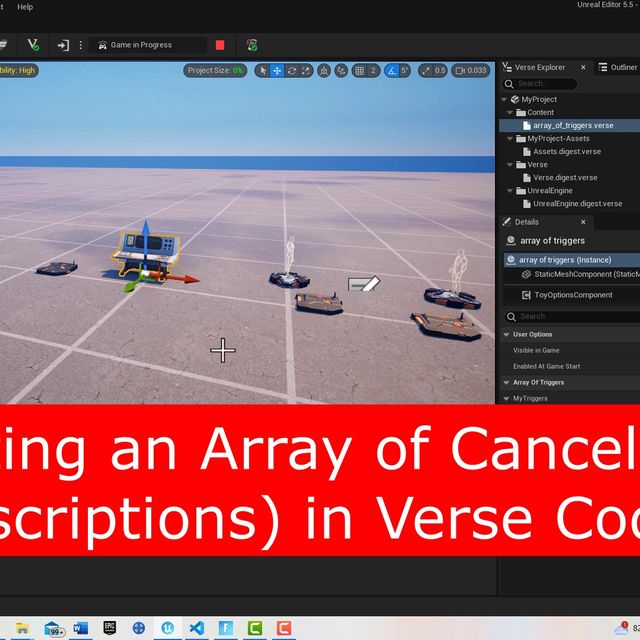 Creating an Array of Cancelables (Unbinding Subscriptions) in Verse Code | Community tutorial