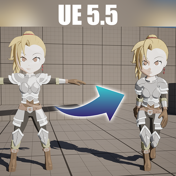 Rigging utilizando las herramientas de edición de Skeletal Mesh, en UE 5.5 | Community tutorial