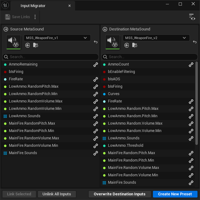 [TechAudioTools Content 5.7] Using the MetaSound Input Migrator ...
