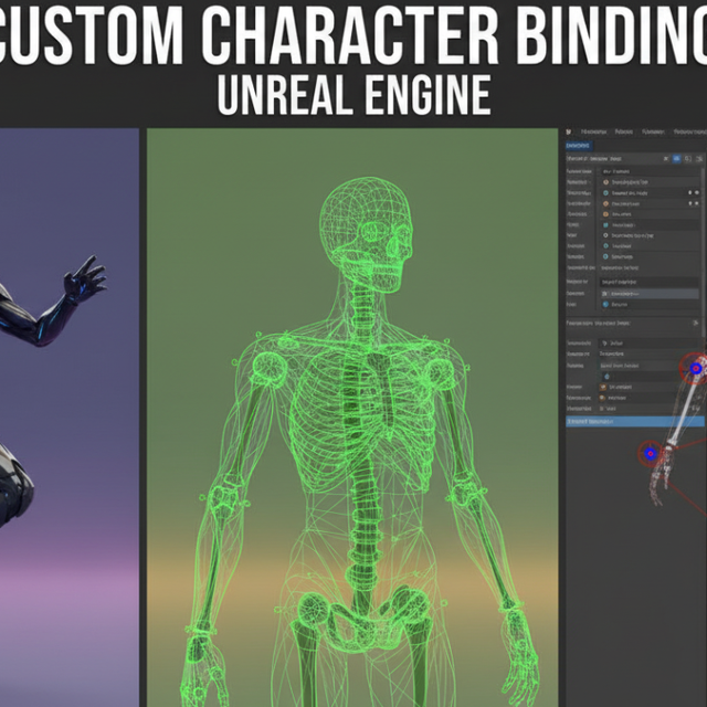 Binding and Posing on a Custom Character in side Unreal Engine | Community tutorial