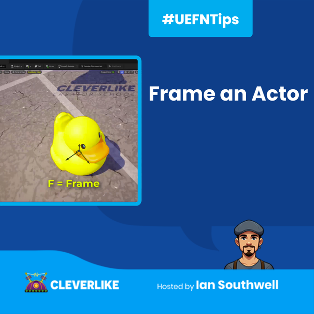 Frame an Actor | Community tutorial