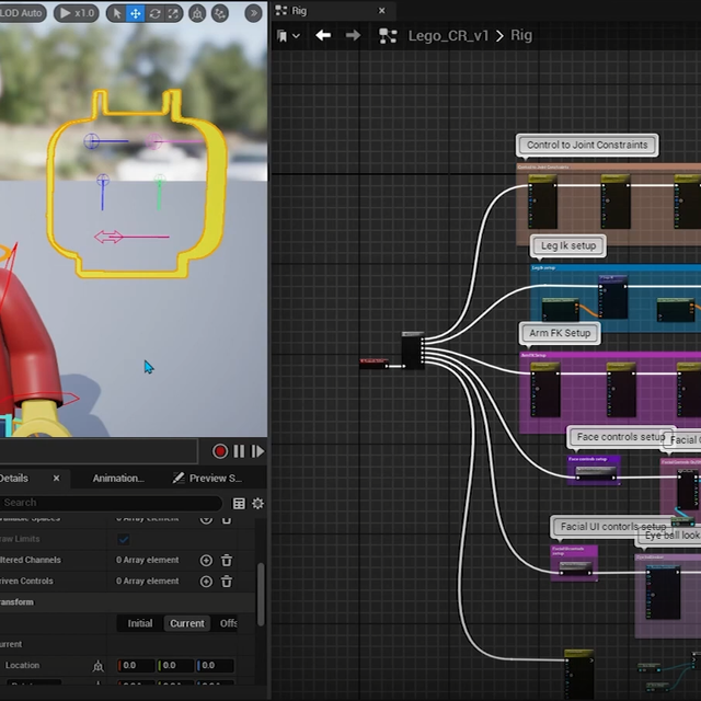 How to create custom control shapes in unreal engine control rig. | Community tutorial