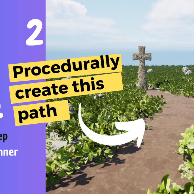 Procedurally Create this path using PCG in UE 5.2 | Community tutorial