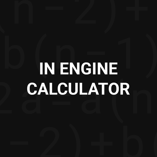 How To Use The In Engine Calculator | Community tutorial
