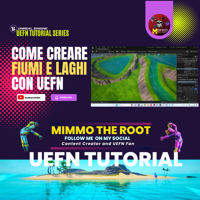 UEFN Beginner Tutorial for dummy ITA - Come creare fiumi e laghi con UEFN | Community tutorial
