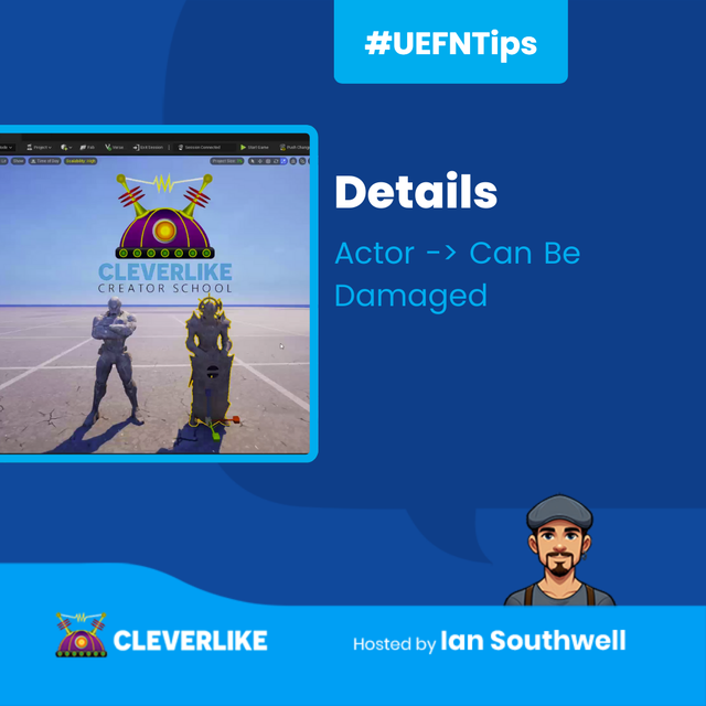 Details Panel -> Actor Can Be Damaged | Community tutorial