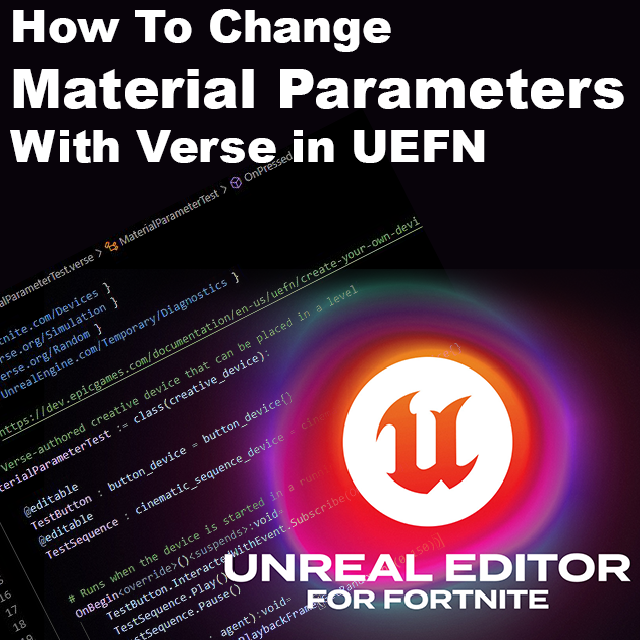 How to Change Material Parameters With Verse | Community tutorial