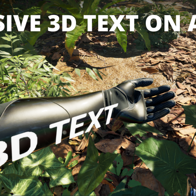 How to Make an Inmersive 3D Arm Text in Unreal Engine 5 | Community tutorial