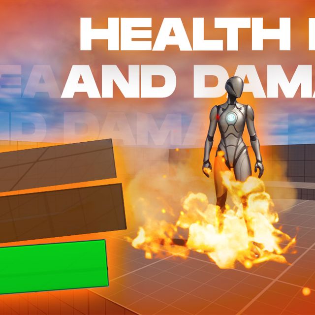 Tutorial Series : Health & Stamina System, Continuous Fire Damage, Death Animation, etc ...