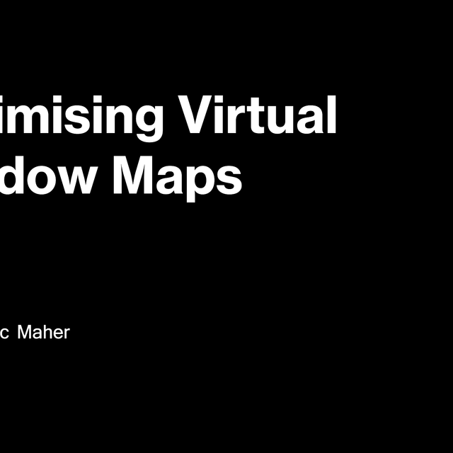 Optimising Virtual Shadow Maps | Community tutorial