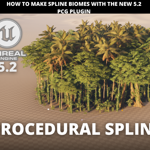 How To Make a Spline Biome With Unreal Engine 5.2 Procedural Plugin | Community tutorial