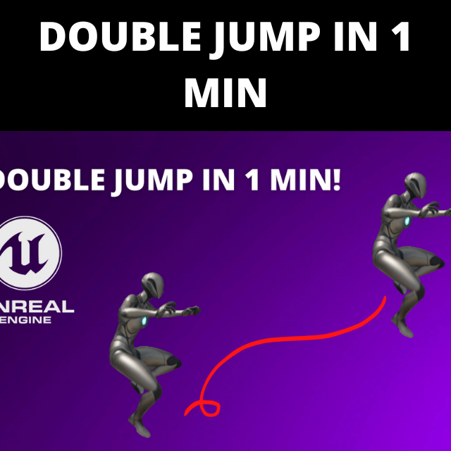 How to Make your Player Double Jump in Unreal Engine 5 in 1 min! - Tutorial | Community tutorial