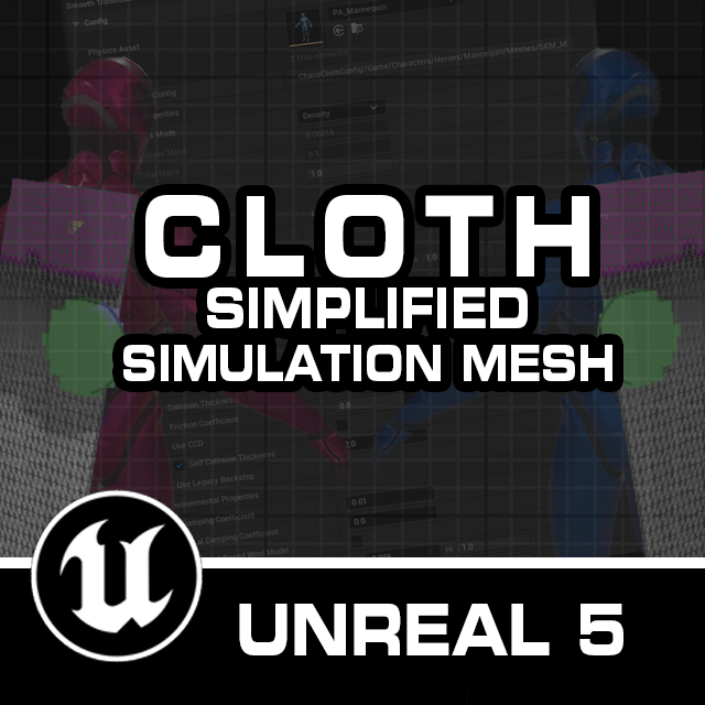 Cloth Simplified Simulation Mesh Pipeline in Unreal Engine 5 Tutorial! | Community tutorial