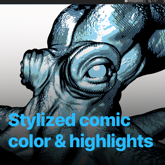 Stylized Comic Material Color and Highlights | Tutorial