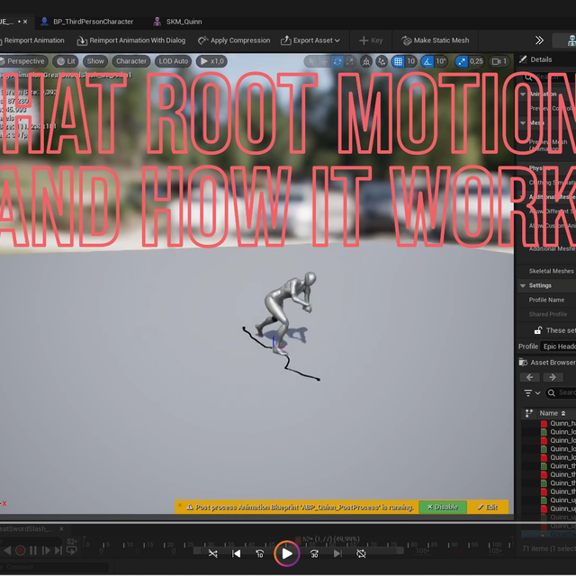 Unreal Engine What Root Motion Is And How It Works Community Tutorial