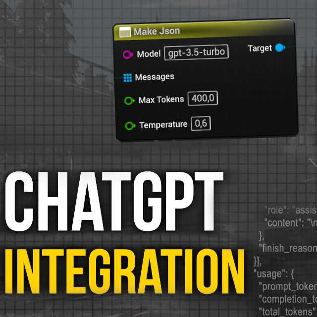 ChatGPT Integration | GPT-3.5 & GPT-4 (API & VaRest) - Dialog etc. | Community tutorial