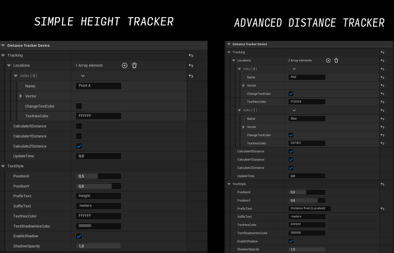 Customizable Height/Distance Tracker