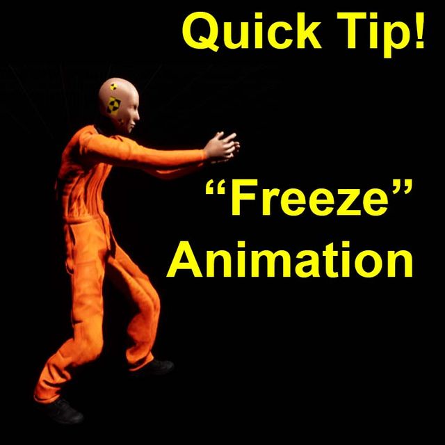 "Freeze" Animation Sequence to Create a Static Pose | Community tutorial