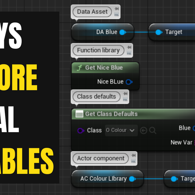 Smart Data Storage -- 5 Ways To Store And Access Global Variables In Blueprints | Community tutorial