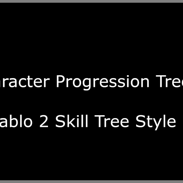 Creating Character Progression Trees - Diablo 2 Skill Tree Style UI ...